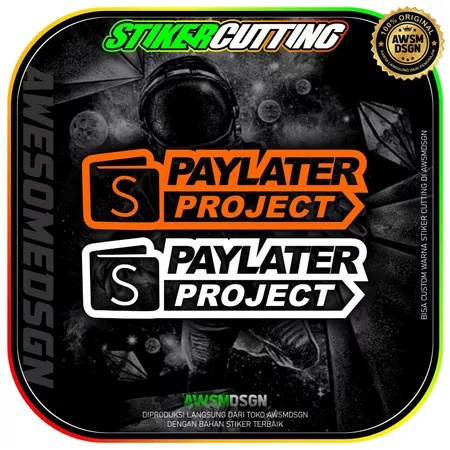 Jual Stiker cuting shopee paylater project motor helm sticker cutting ...