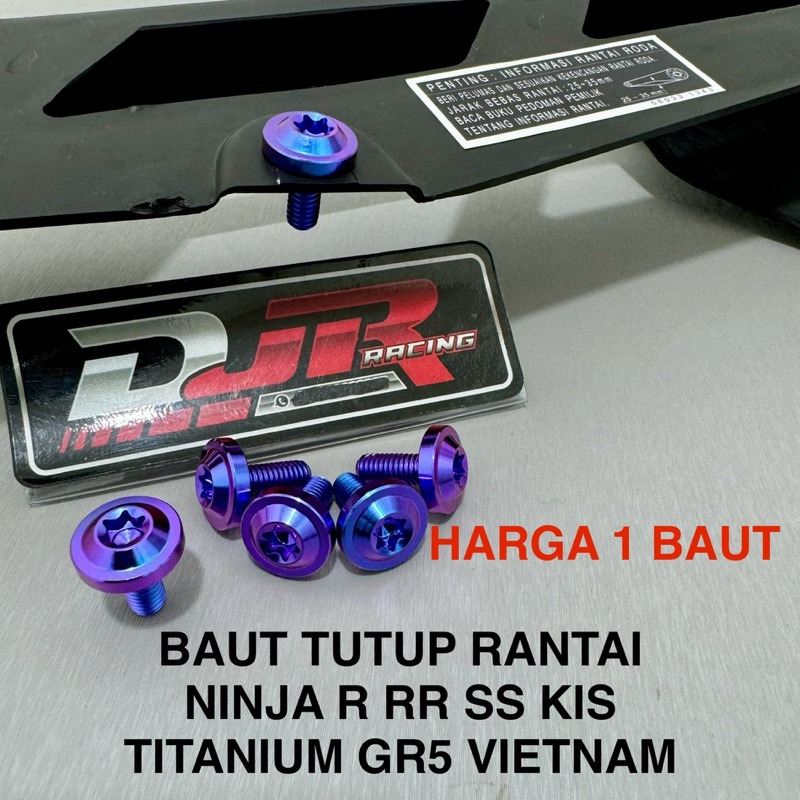 Jual BAUT TUTUP RANTAI NINJA R RR SS KIS TITANIUM GR5 original VIETNAM | Shopee Indonesia