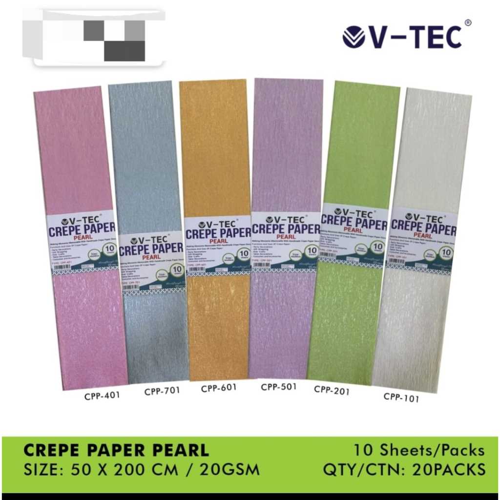 Jual kertas crepe krep dekorasi ukuran 50 x 200 cm gramsi 20 gsm satuan ...