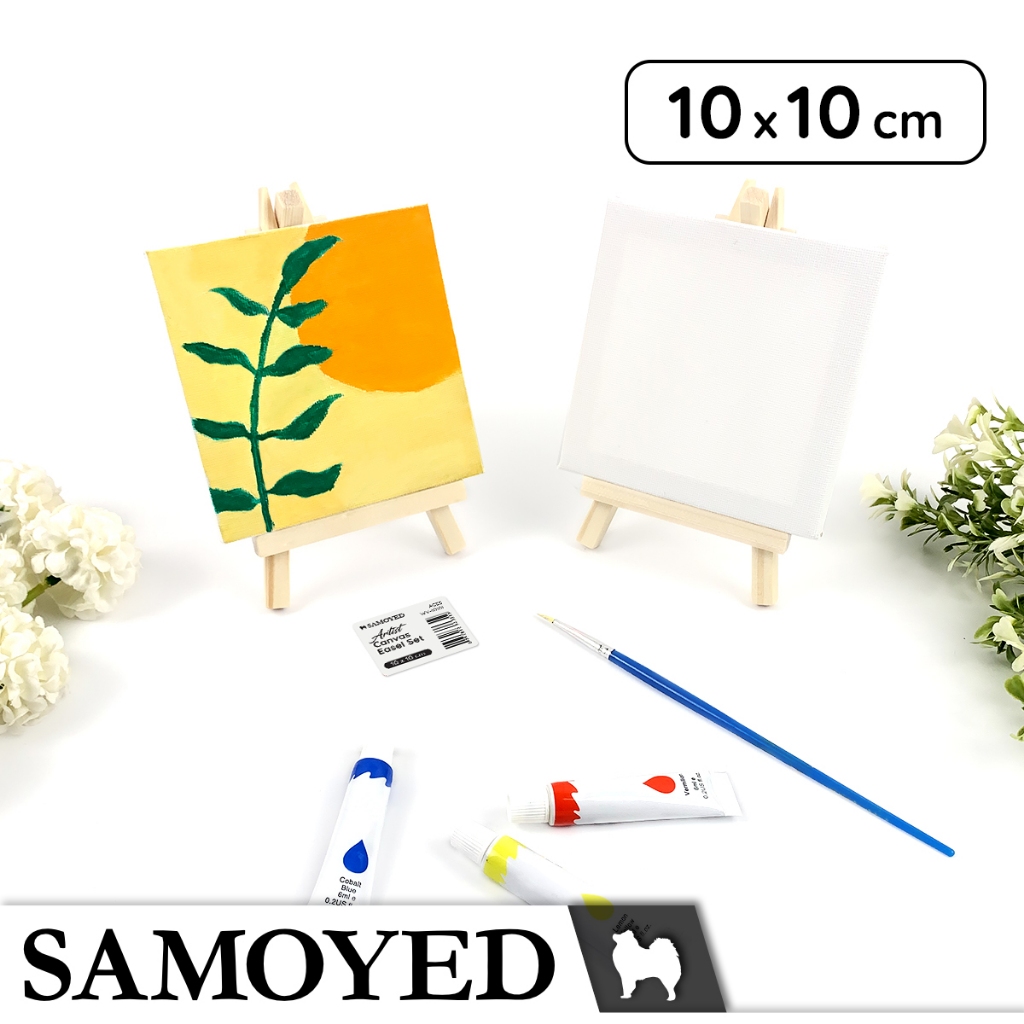 Jual SAMOYED ACES-WV Set Kanvas Easel Kecil / Mini Artist Canvas Board ...