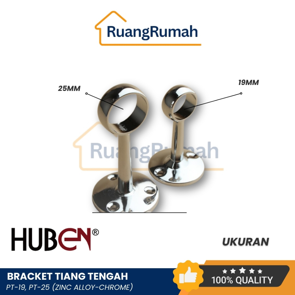 Jual (1 Pasang) Bracket Tiang Tengah PT-19& PT-25 HUBEN | Shopee Indonesia