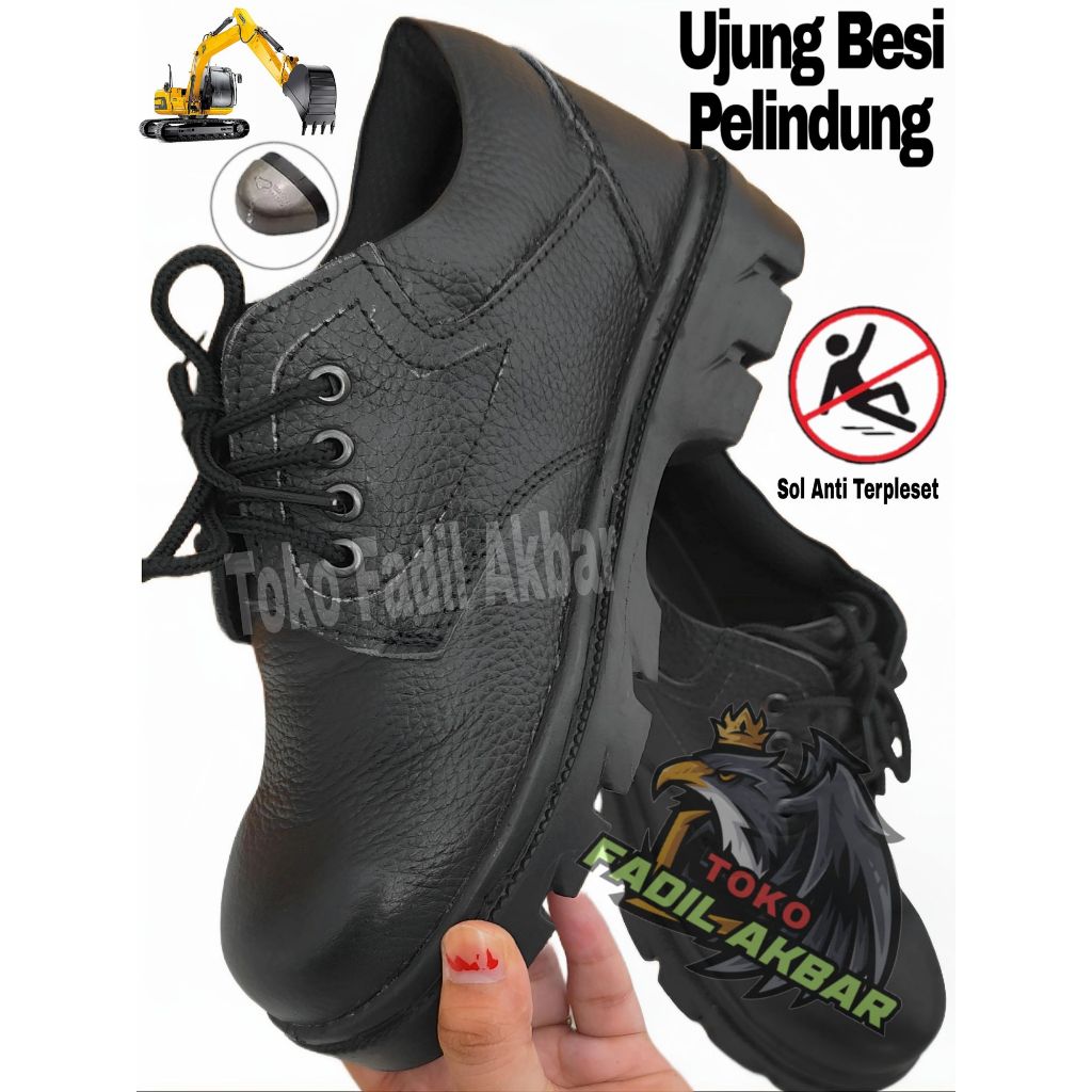 Jual Sepatu Safety Tahan Api Minyak Solar Anti Slip King Skn Kerja ...