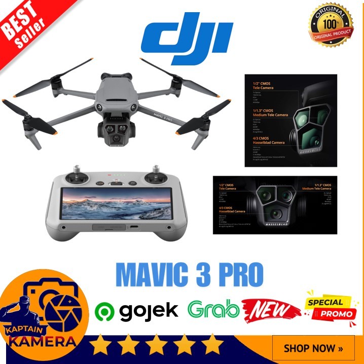 Jual DJI Mavic 3 Pro Drone with DJI RC Flagship Triple-Camera Drone ...