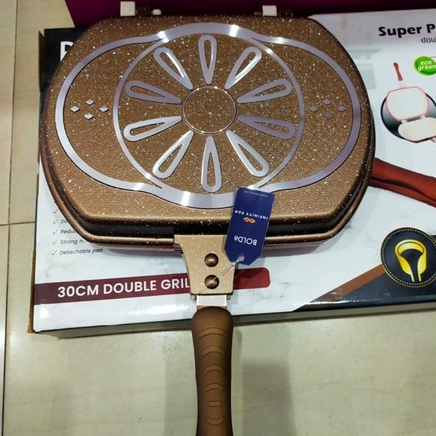 Jual PAN PEMANGGANG / HAPPY CALL BOLDe 30 CM DOUBLE GRILL PAN GRANITE ...