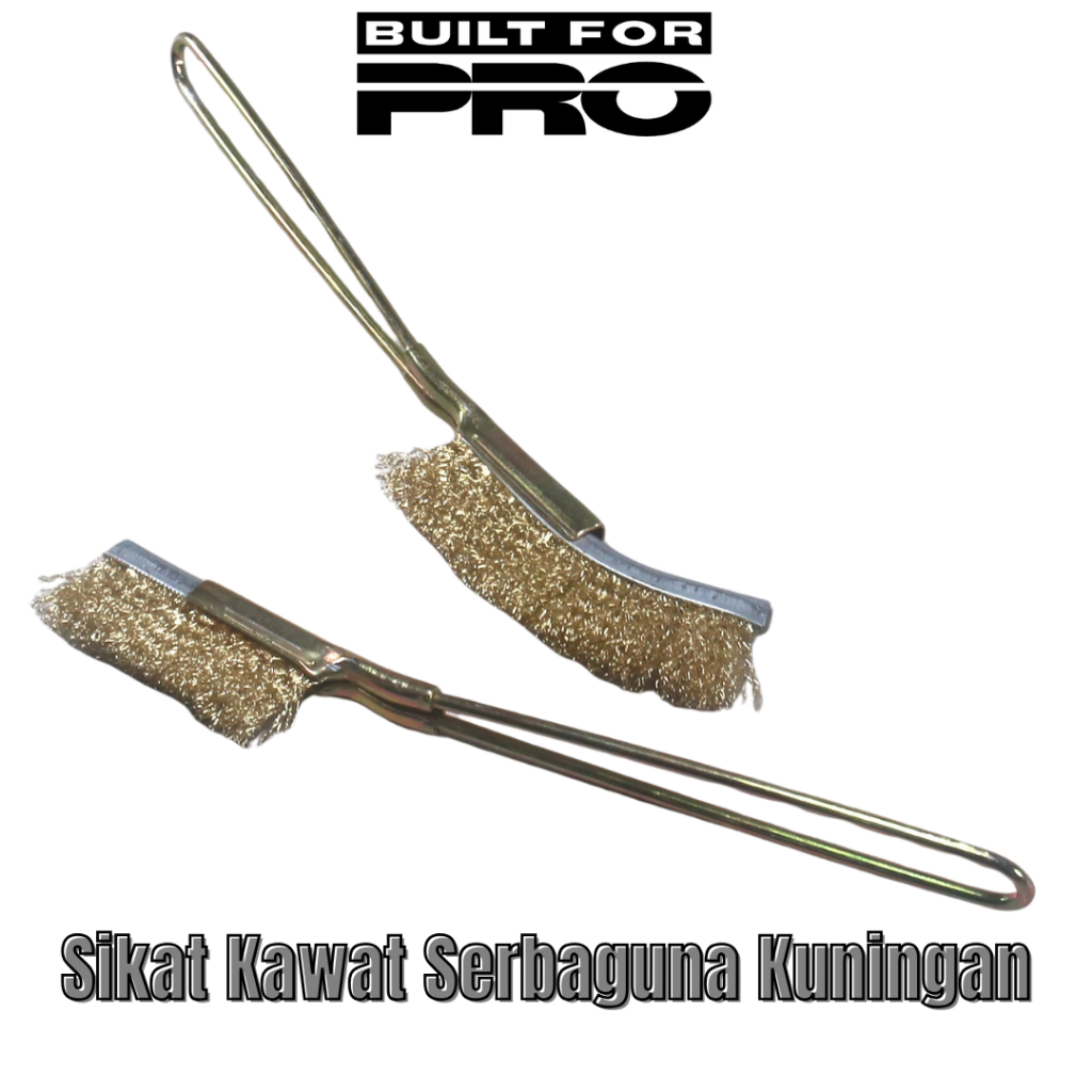 Jual Sikat Kawat Baja Pipih Melengkung Gagang Besi Sikat Celah Blok ...