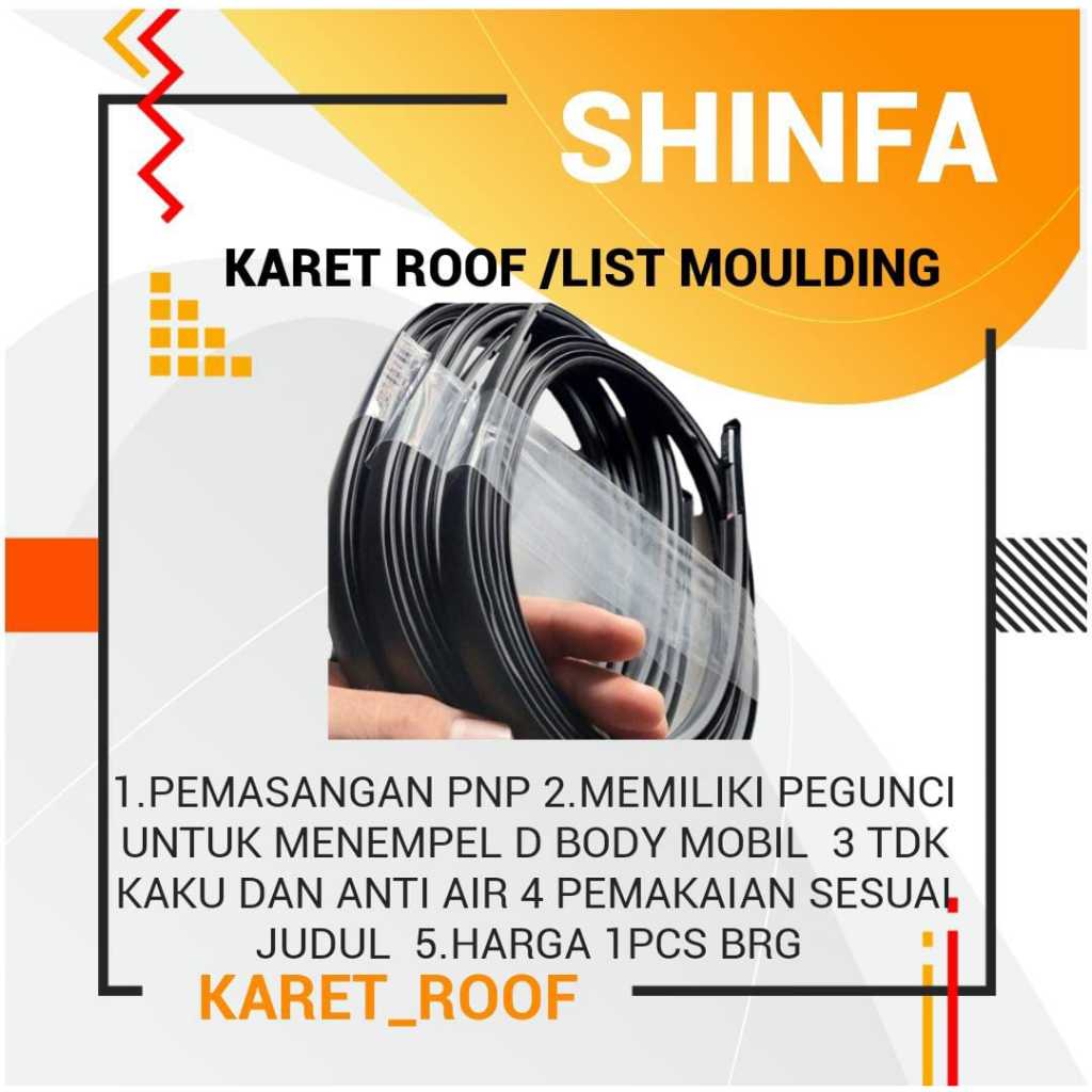 Jual karet atap mobil /list atap mobil/karet roof /drip side/list ...