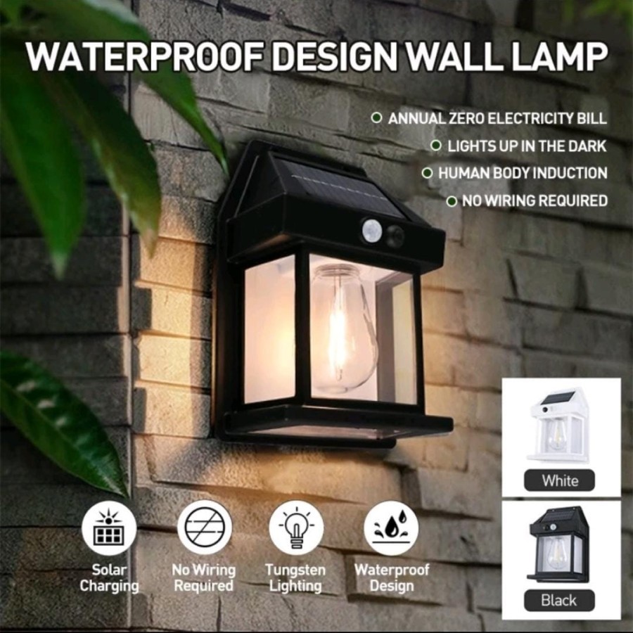 Jual CBK Lampu Solar Taman Bohlam Tenaga Surya Lampu Dinding Solar Cell ...