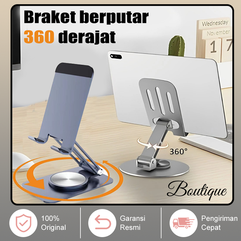 Jual Stand Holder Universal Rotating Portable Smartphone Ipad Tablet ...