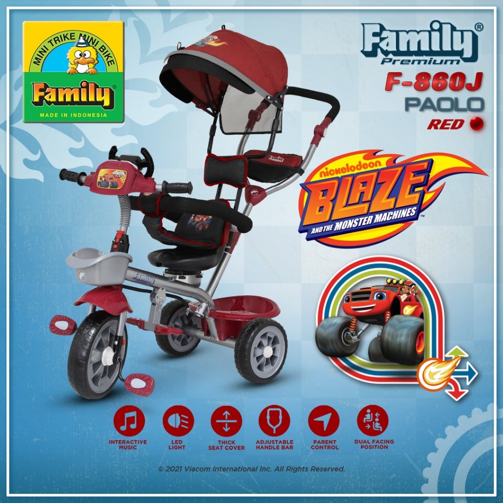 Jual Family Sepeda Roda Tiga Anak Sepeda Roda 3 Bayi Tricycle Anak ...