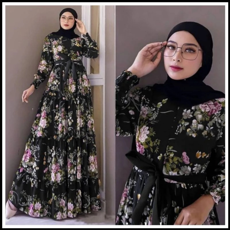 Jual SETELAN GAMIS_TERBARU_MONALISA//GAMIS_BUNGA_SAKURA/100%ORIGINAL ...