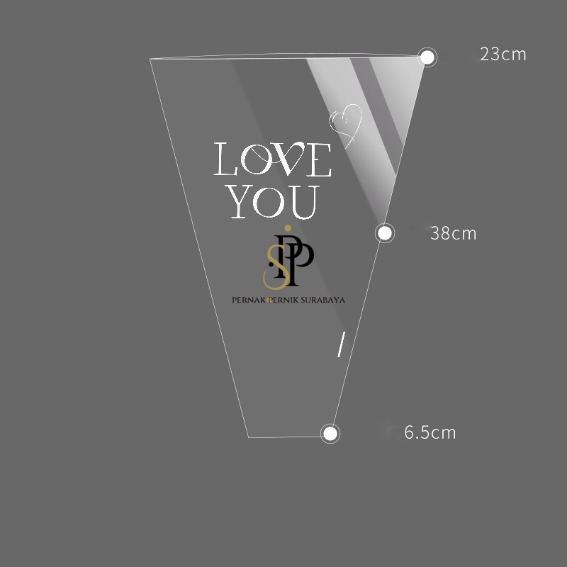 Jual [1 PACK ISI 50 LEMBAR] PLASTIK OPP BENING BESAR DAN TULISAN PUTIH ...