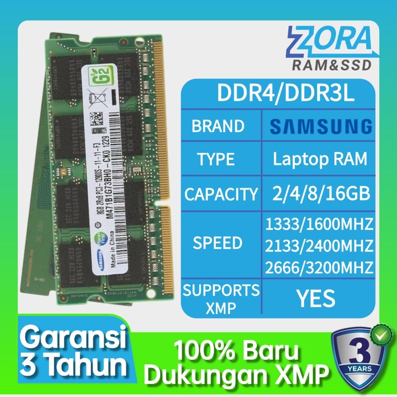 Jual RAM LAPTOP SAMSUNG DDR3L&DDR4 16GB 8GB 4GB 2GB 12800/1600MHz ORIGINAL RAM SODIMM | Shopee ...