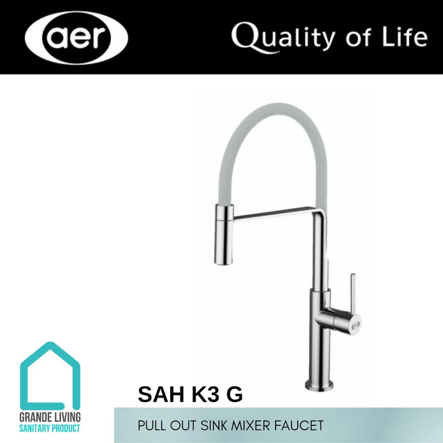 Jual AER Kran Dapur Fleksible Panas Dingin Pull Out Kitchen Mixer SAH ...