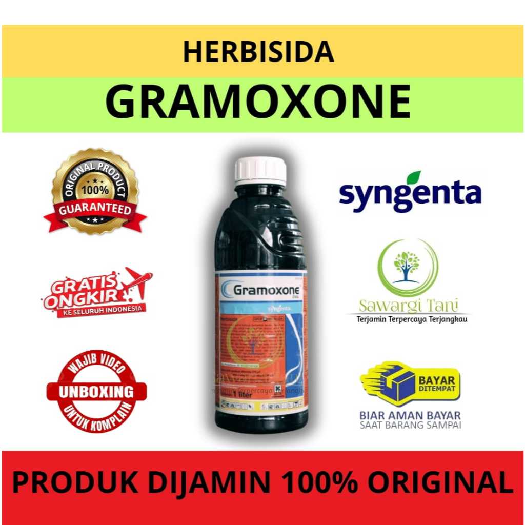 Jual Gramoxone 276SL 1 Liter Herbisida RACUN PEMBASMI RUMPUT & GULMA ...