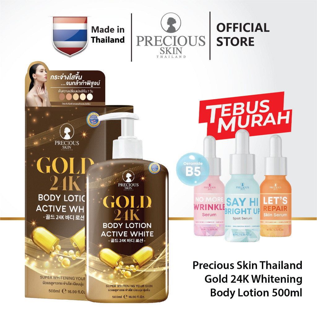 Jual Precious Skin Thailand Gold 24K Body Lotion Active White / HB ...