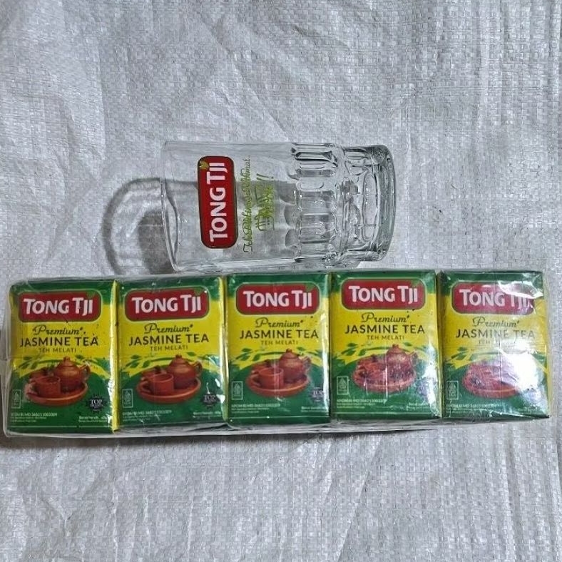 Jual Teh tong tji premium jasmine tea tongji Hijau 1 slop isi 10 x 40g ...