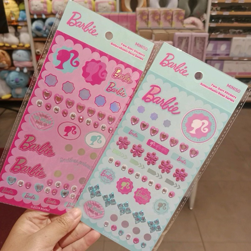 Jual Miniso Barbie Shining Collection Two-Sort Sticker Stationery ...