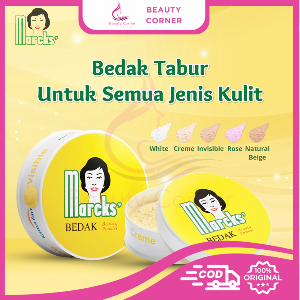Jual Marcks Beauty Powder Bedak Tabur - 40gr | Shopee Indonesia