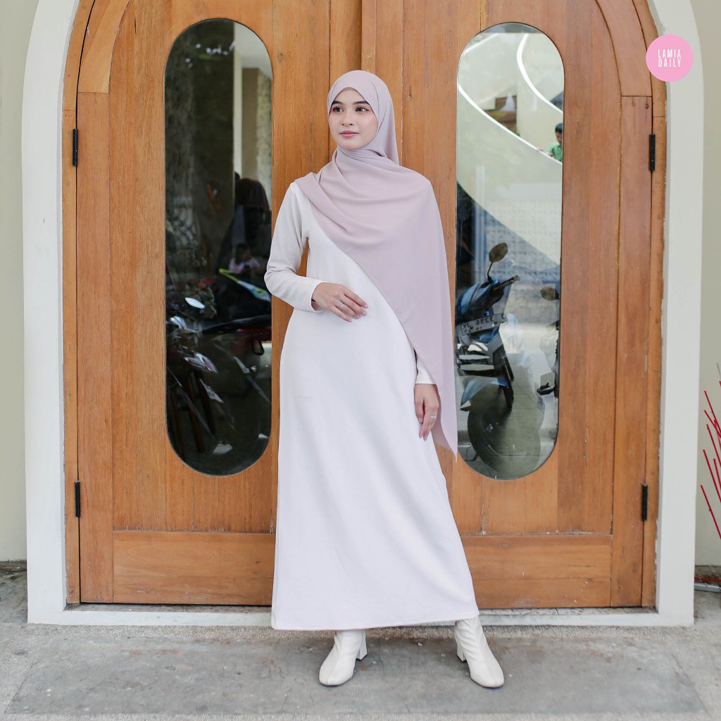 Jual LAMIADAILY - Inner Dress Manset Knit 3D Dress Rajut Korean ...