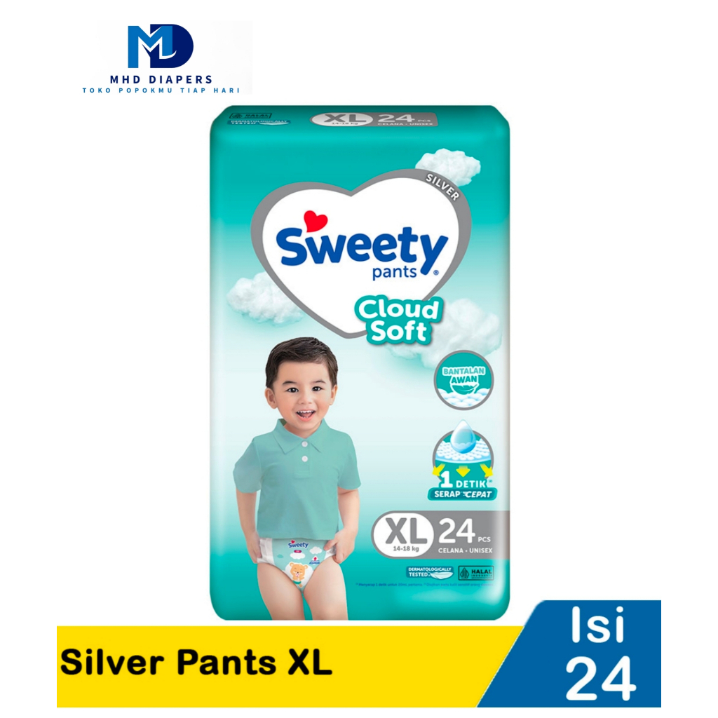 Jual SWEETY SILVER PANTS EXTRA LARGE (XL) | Shopee Indonesia