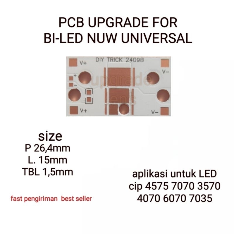 Jual PCB TEMBAGA NUW KHUSUS UPGRADE ALL BI-LED PROJEKTORLENS MOTOR ...
