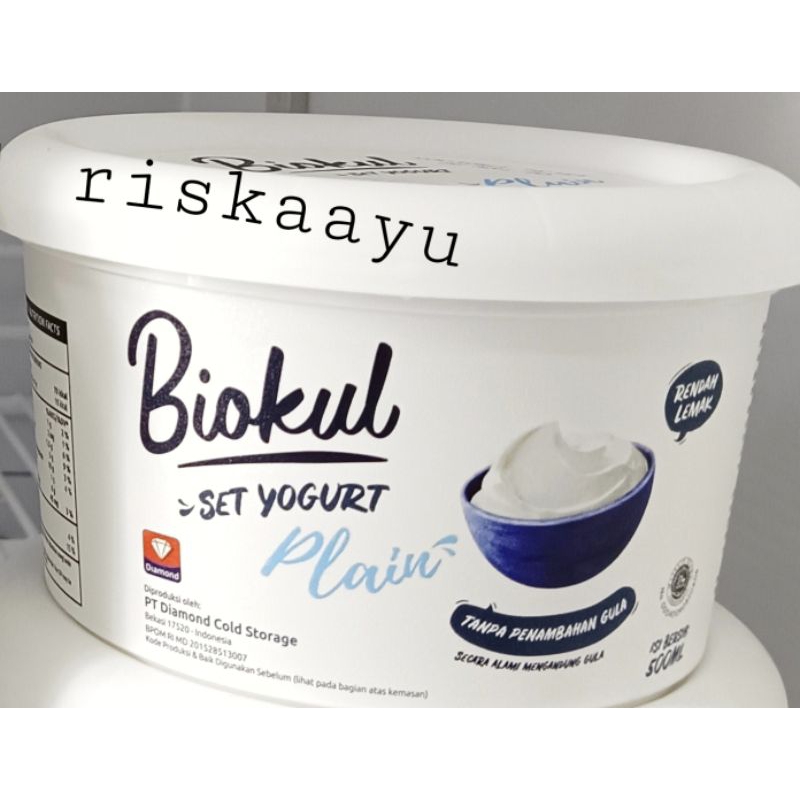 Jual Biokul Natural Set Yogurt Plain 500mL, Kemasan Mini Praktis ...