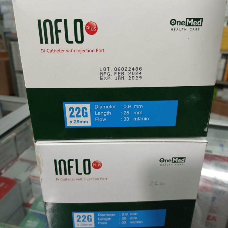 Jual INFLO 22G PLUS Onemed isi 50 pcs | Shopee Indonesia