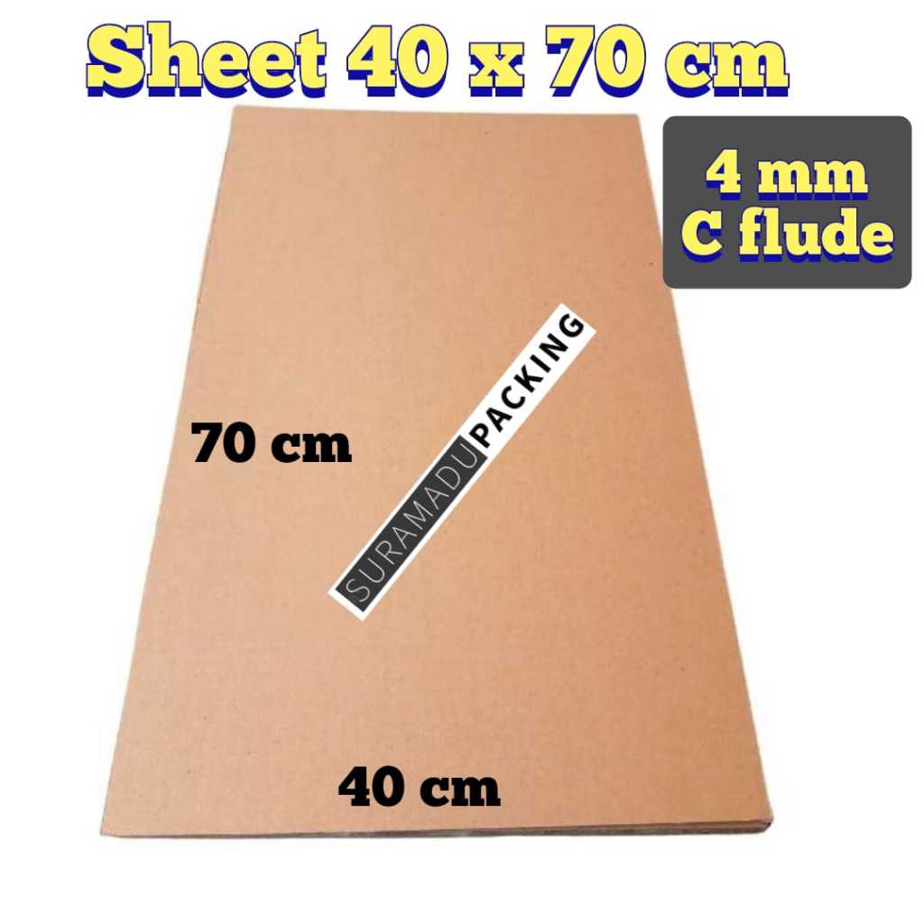 Jual KARDUS SHEET 40x70 cm 70x40 cm Kardus Lembaran Polos / Kardus ...