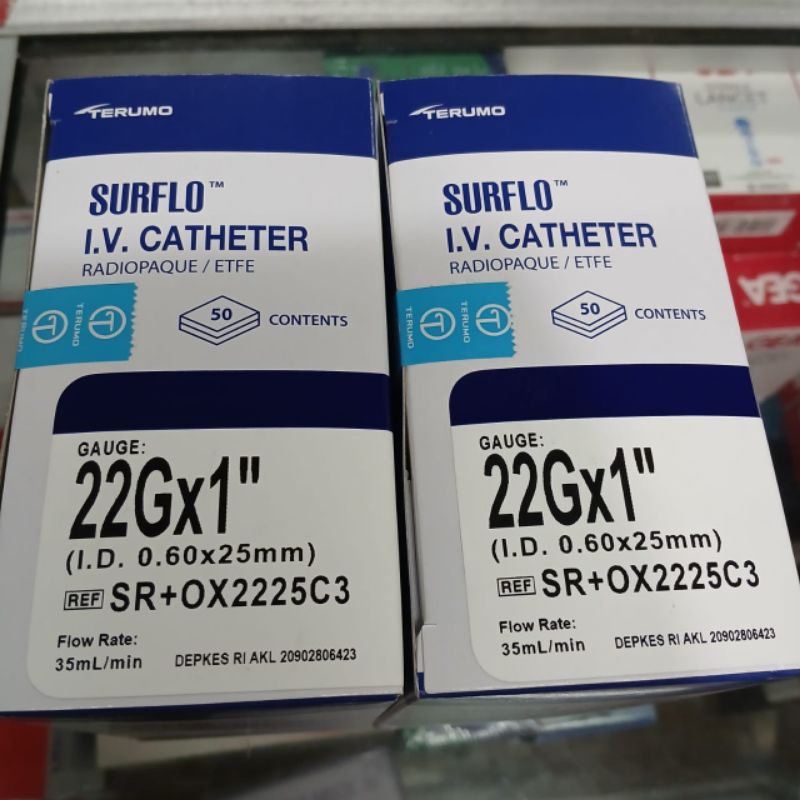 Jual SURFLO / l.V Catheter 22G / Terumo / isi 50 pcs | Shopee Indonesia