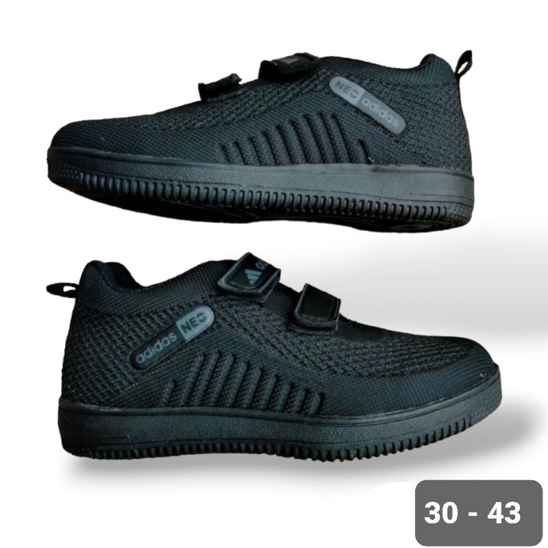 Jual Sepatu Anak Sekolah Perempuan Laki laki SD TK SMP SMA Hitam 30 -43 ...