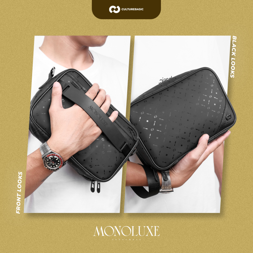 Jual NEW DEALS Culture Basic Monoluxe Clutch Bag Handbag Pria ...
