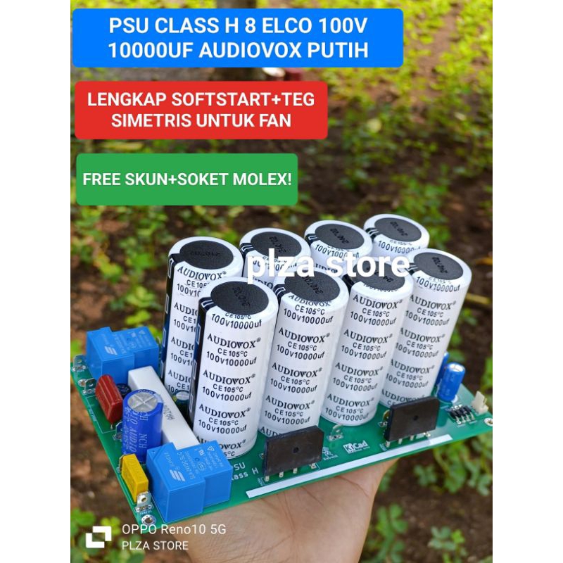 Jual Kit Psu class H 8 elco 100v 10000uF Audiovox putih original Single ...