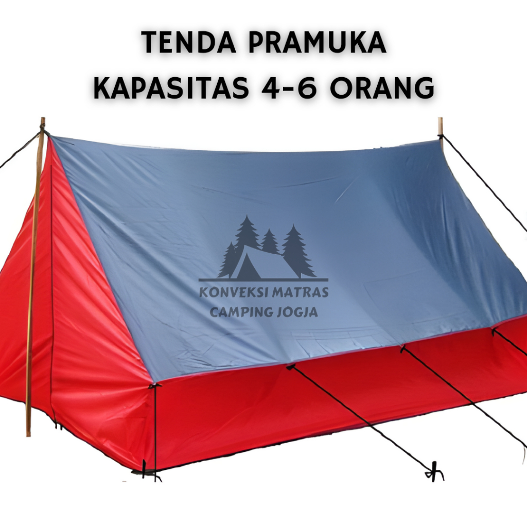 Jual Tenda Regu Pramuka Kapasitas 4-6 Orang Waterproof Anti Air ...