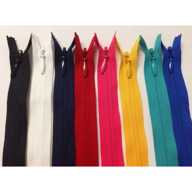 Jual (LUSIN) RESLETING JEPANG YKK / invisible zipper 10”(25cm) | 20”(50cm) | 24”(60cm) | Shopee ...