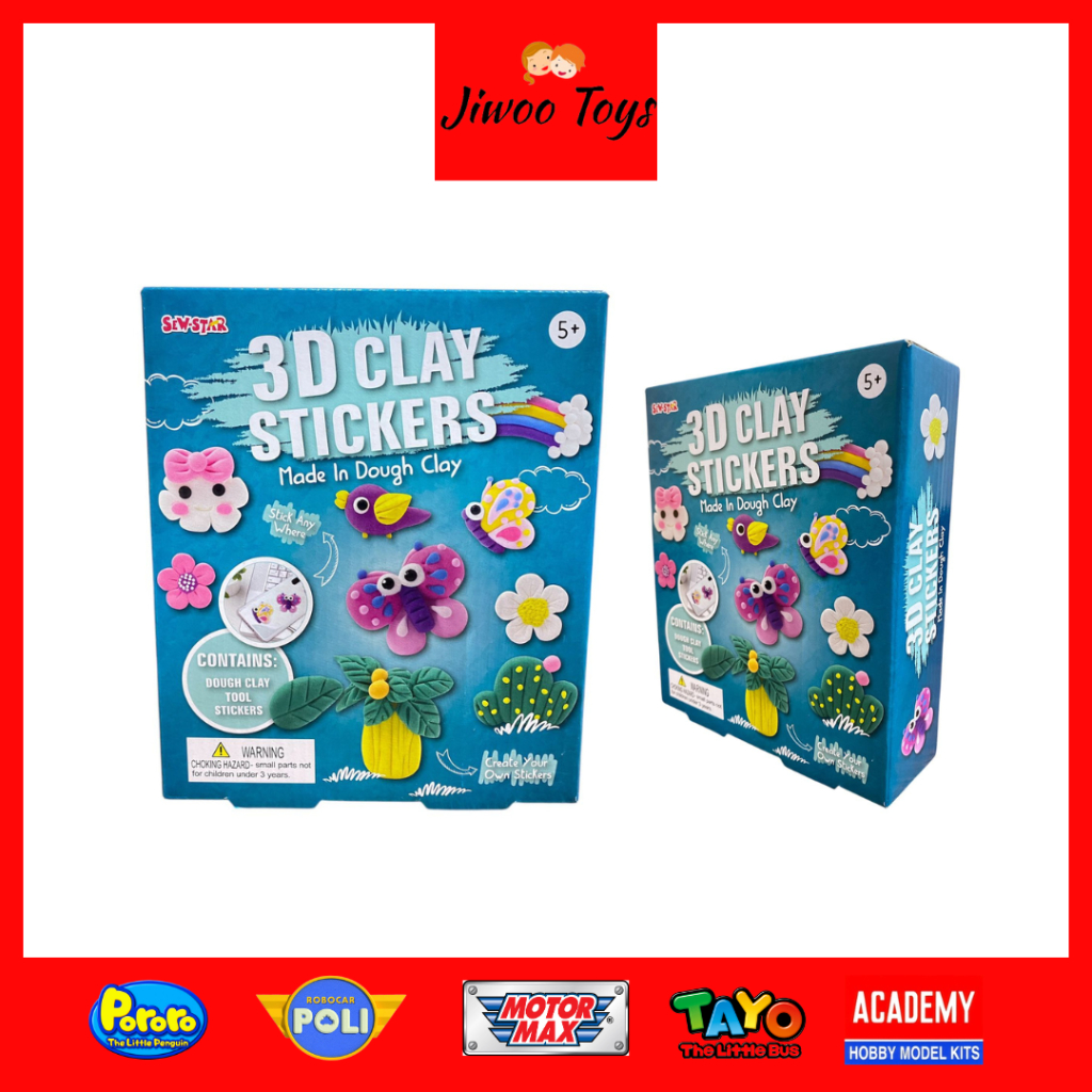 Jual Mainan Anak Clay 3D Clay Stickers Animal SS-21-M054 | Shopee Indonesia