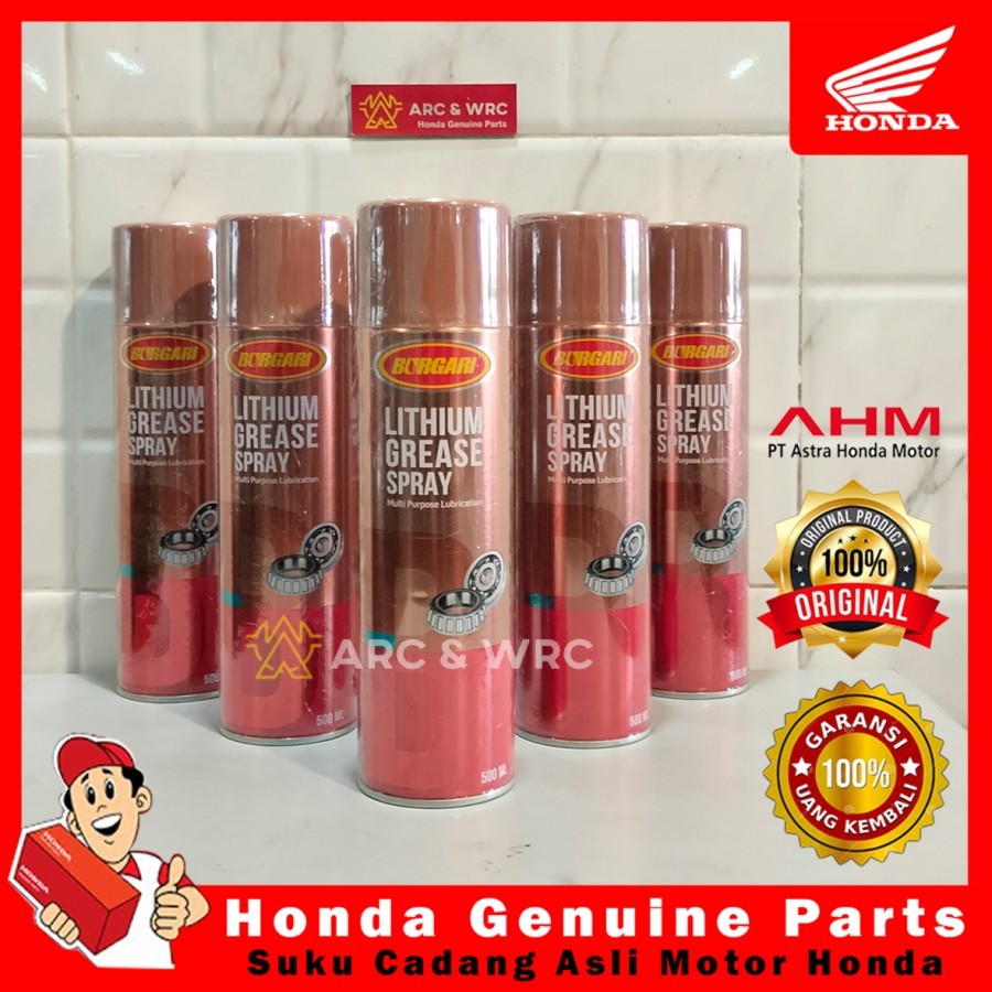 Jual BURGARI Lithium Grease Spray Gemuk Cair 500ML Pelumas Bearing ...