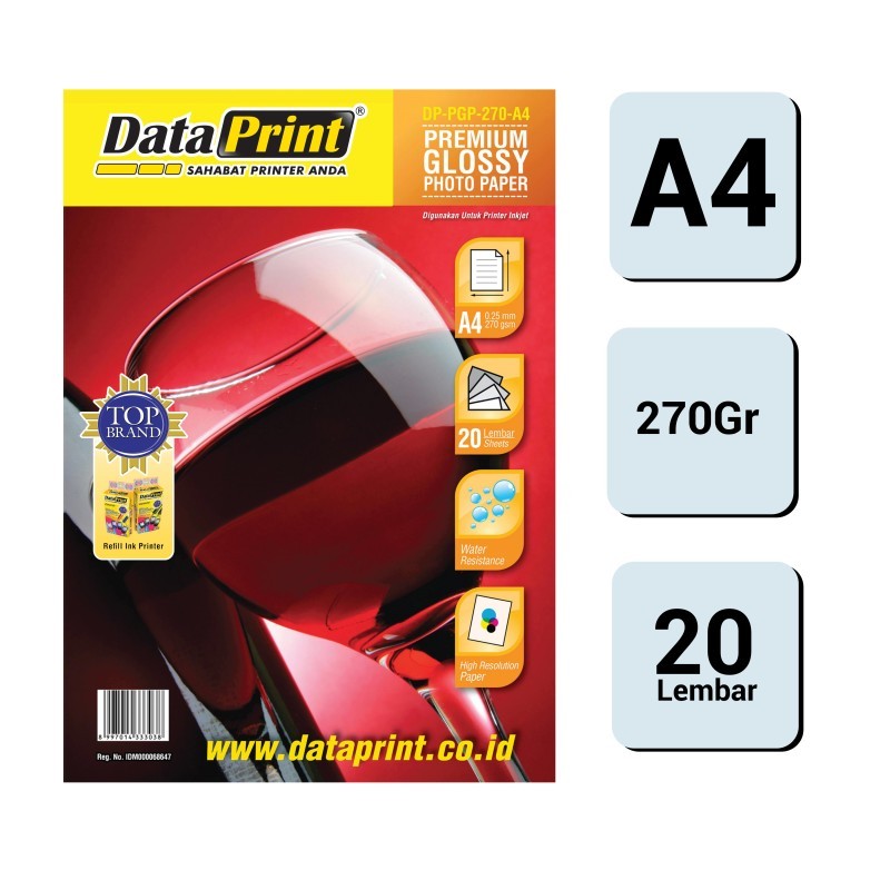 Jual Kertas Premium Glossy Photo Paper 270gsm A4 - Original | Shopee ...