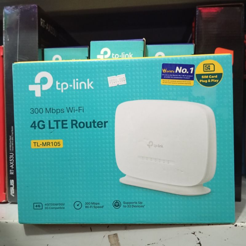 Jual TP-LINK TPLINK 300 MBPS WI-FI 4G LTE ROUTER TL-MR105 | Shopee ...