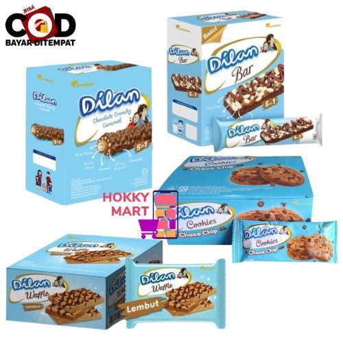 Jual [ HOKKY ] Dilan Chocolate Crunchy Caramel Wafer Stick Krim Vanila ...