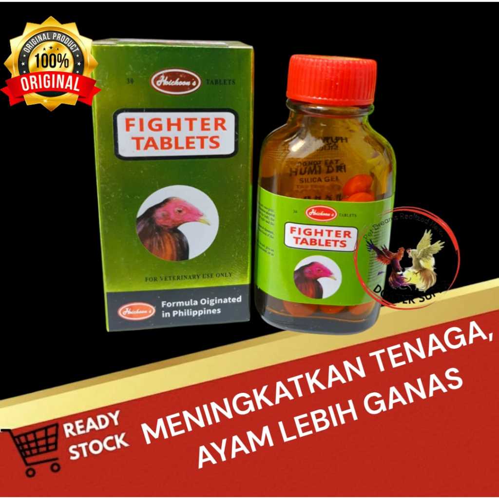 Jual FIGHTER TABLET - Penambah stamina ayam petarung | Shopee Indonesia