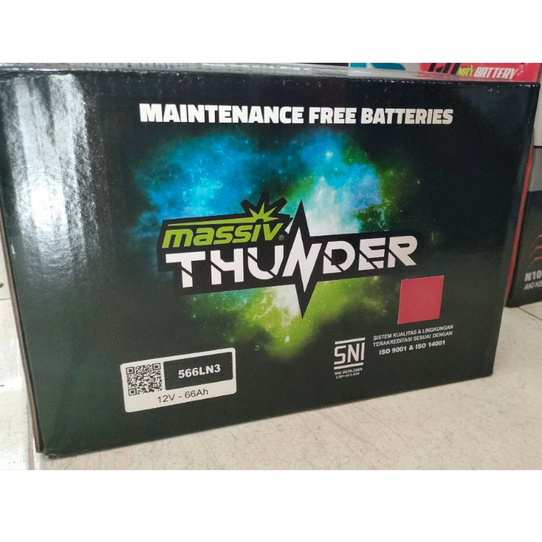 Jual AKI MAINTENACE FREE MASSIV THUNDER 566LN3 12V 66AH ( AKI KERING ...