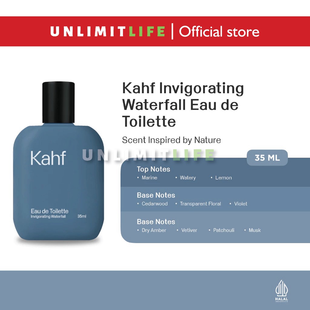 Jual Kahf Eau de Toilette 35 ml Invigorating Waterfall Parfum Pria ...