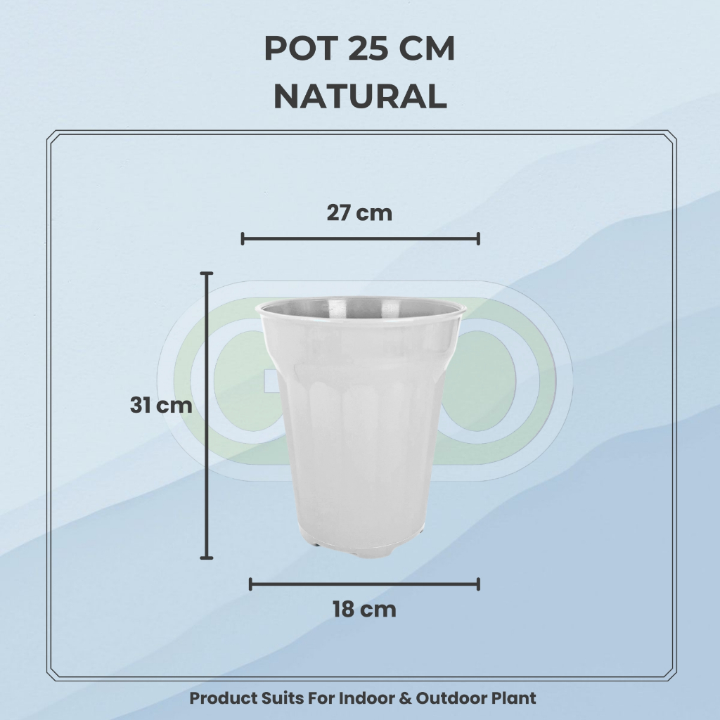 Jual Pot bunga 25T / pot transparan / pot plastik/pot bening, POT GEO ...