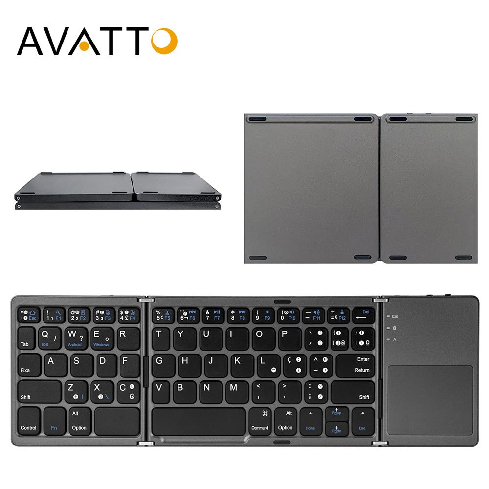 Jual AVATTO Mini Folding Keyboard, Wireless Bluetooth Keyboard with ...