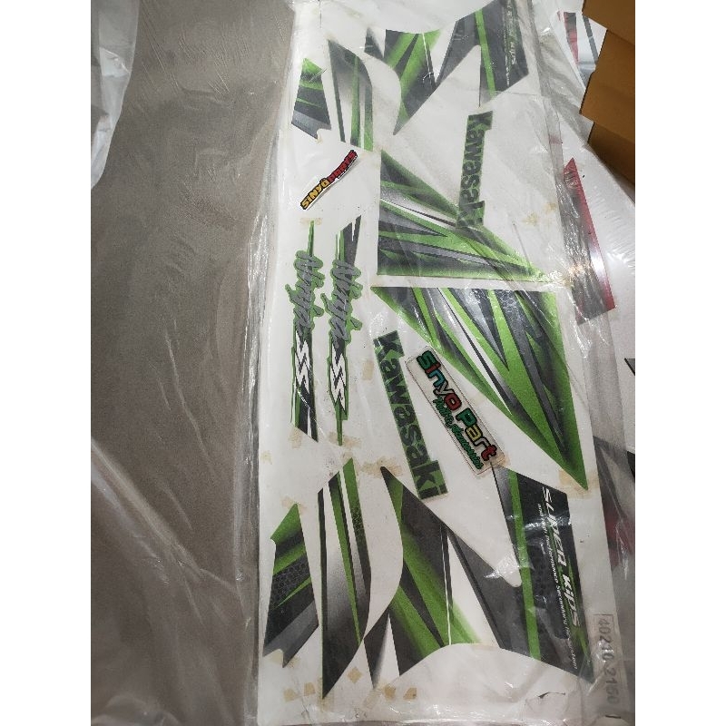 Jual STIKER STRIPING NINJA SS HIJAU 2013-2014 ORIGINAL KAWASAKI (RARE ...