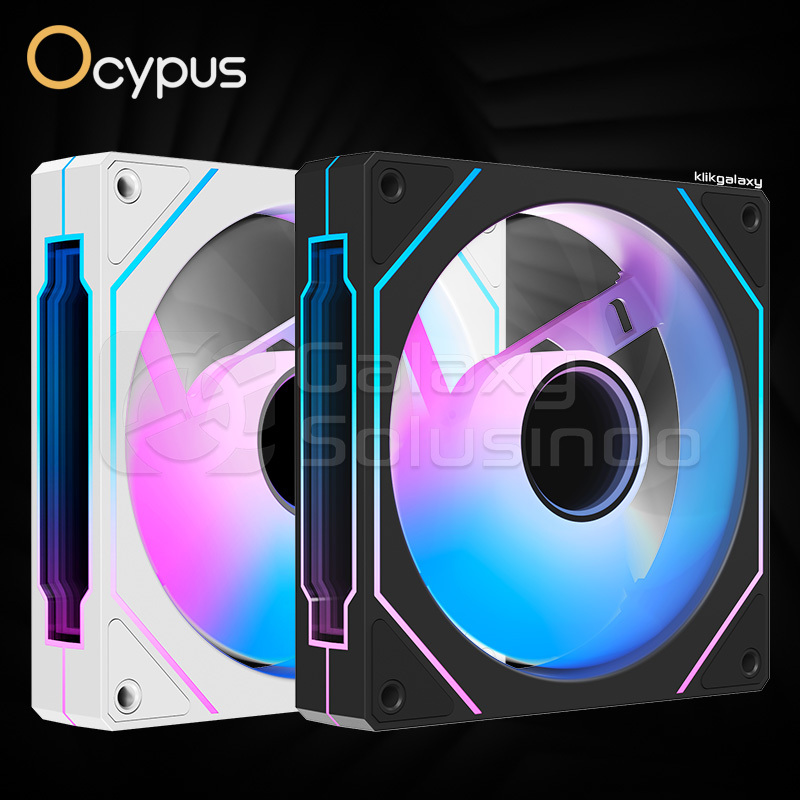 Jual OCYPUS GAMMA F12 Reverse Blade ARGB 120mm Fan Case - Black White ...