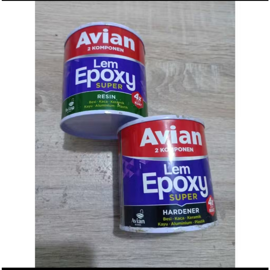 Jual Lem Epoxy Avian 340gram E Poxy Lem Kayu Besi Logam Kaca Serbaguna ...