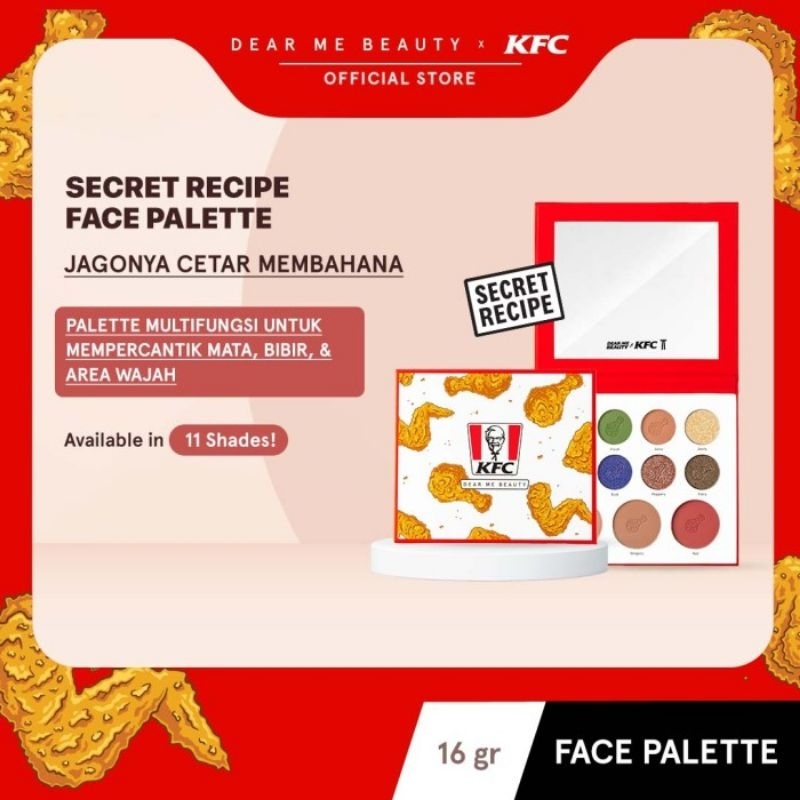 Jual Dear Me Beauty X KFC Secret Recipe Face Palette | Shopee Indonesia