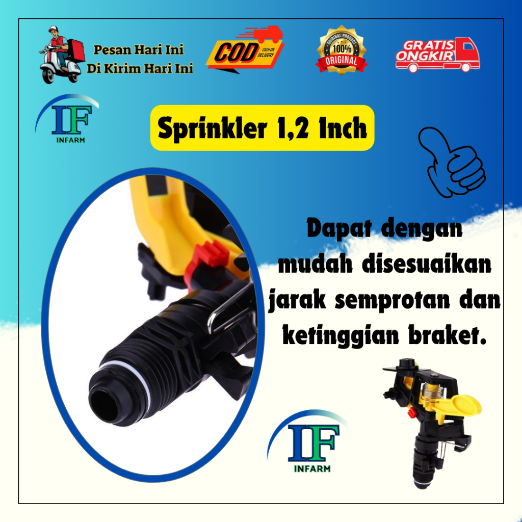Jual Sprinkler Taman Sprinkler 1/2 Inch Alat Siram Irigasi Model Dapat ...