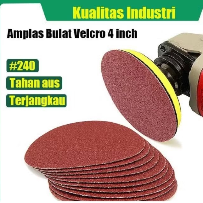 Jual amplas tempel bulat Gerindra amplas bulat velcro disc 4inch ...